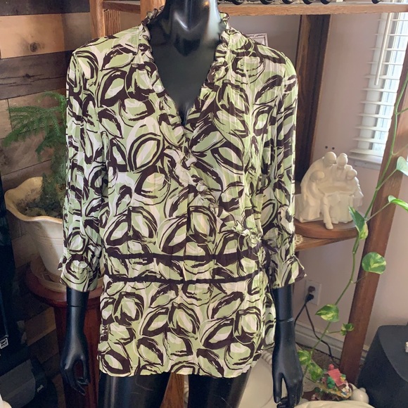 Notations | Tops | Notations Clothing Co Blouse Size Xl Nwot Retro ...